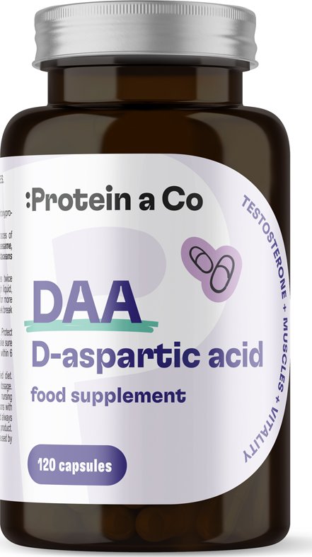 Protein a Co Kyselina D-asparagová 120 cps. od 249 Kč - Zbozi.cz