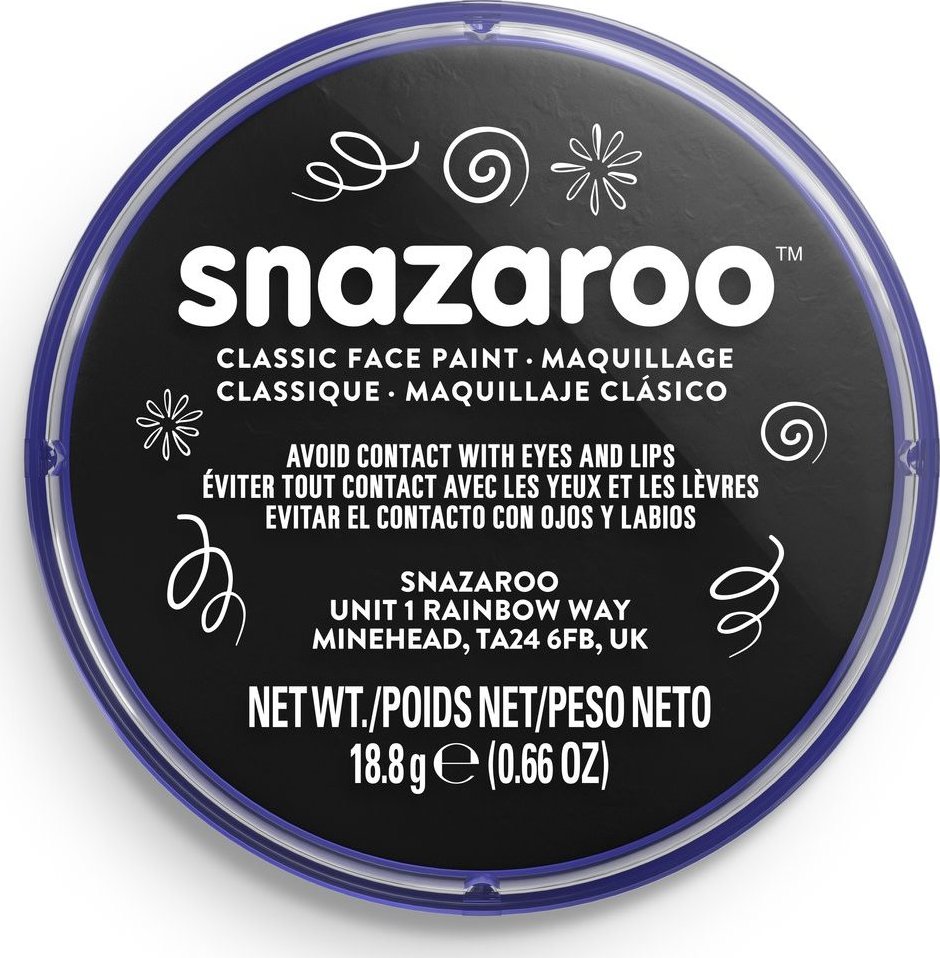 Snazaroo Classic barva na obličej 18 ml Black od 120 Kč - Zbozi.cz