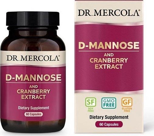 Dr. Mercola D-Mannose and Cranberry Extract 500 mg 60 cps. od 599 Kč ...