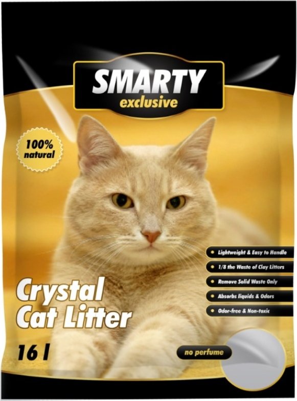 SMARTY Pets Exclusive Crystal Cat Litter bez vůně 16 l od 297 Kč - Zbozi.cz