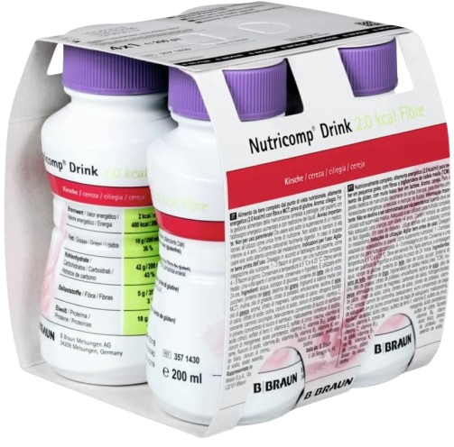 B. Braun Nutricomp Drink 2.0 kcal Fibre 4x 200 ml - Zbozi.cz