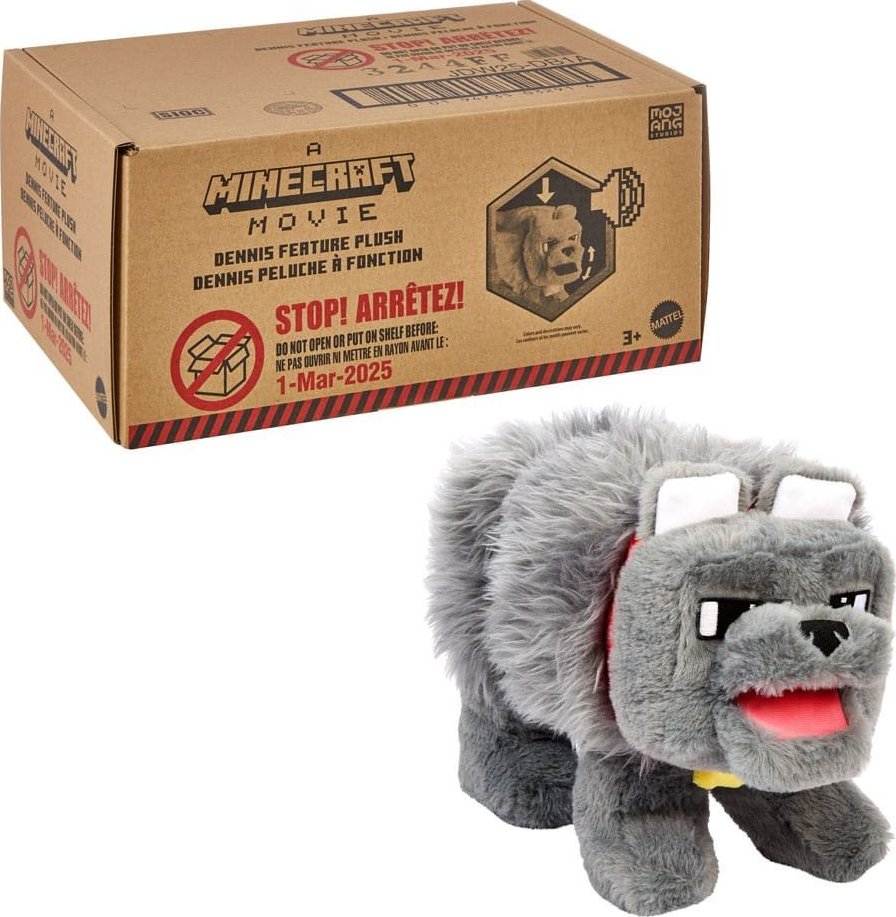 Mattel Minecraft Movie Dennis the Wolf se zvukem 20 cm od 1 132 Kč ...