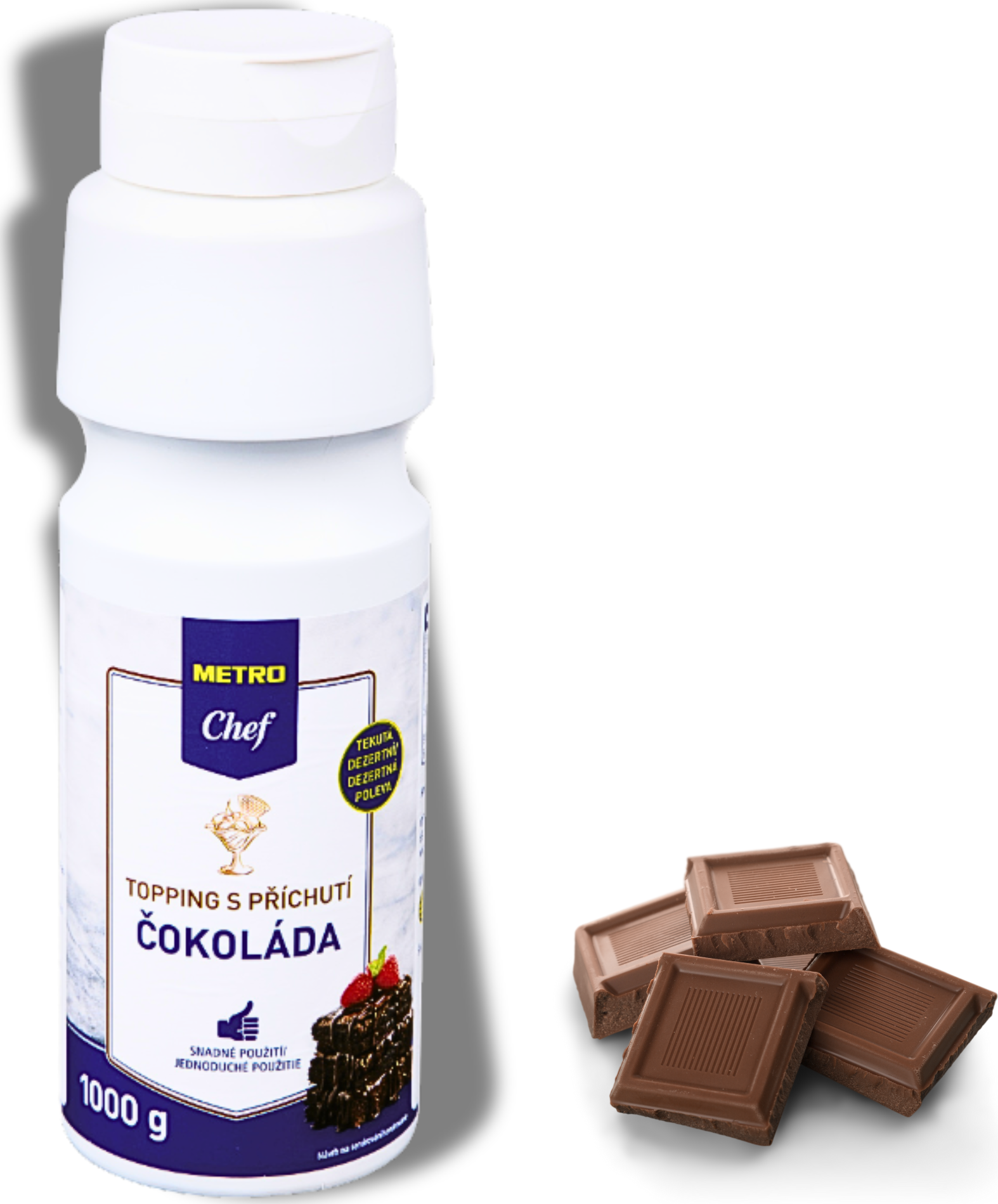 METRO Chef Cukrářský topping s kondenzovaným mlékem čokoláda 1 kg od ...