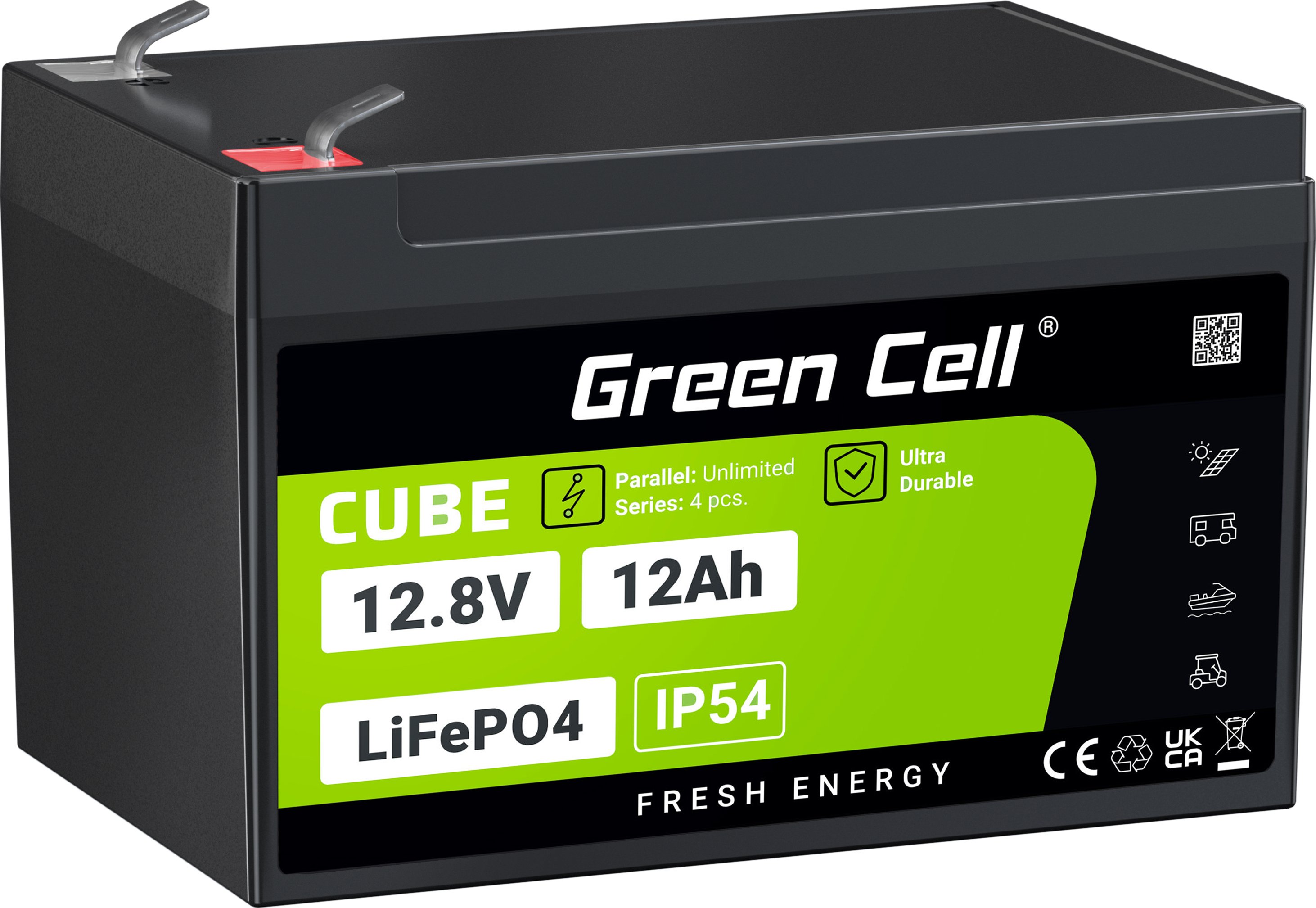 Green Cell Cube LiFePO4 LFPGC12V12AH 12,8V 12Ah od 1 035 Kč - Zbozi.cz