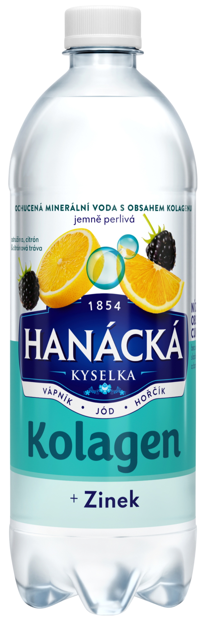 Hanácká kyselka Kolagen + zinek ostružina/citron/citronová tráva 700 ml ...