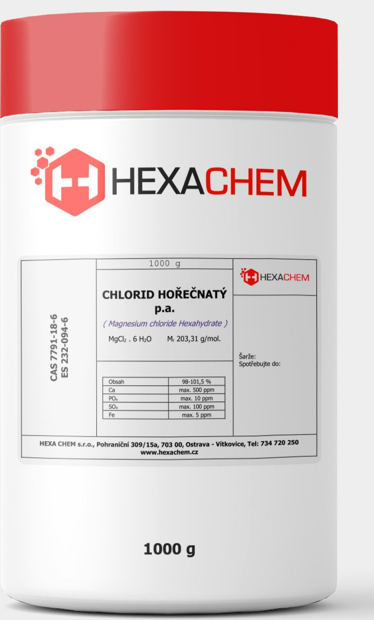 HEXA CHEM Chlorid hořečnatý 1 kg od 177 Kč - Zbozi.cz