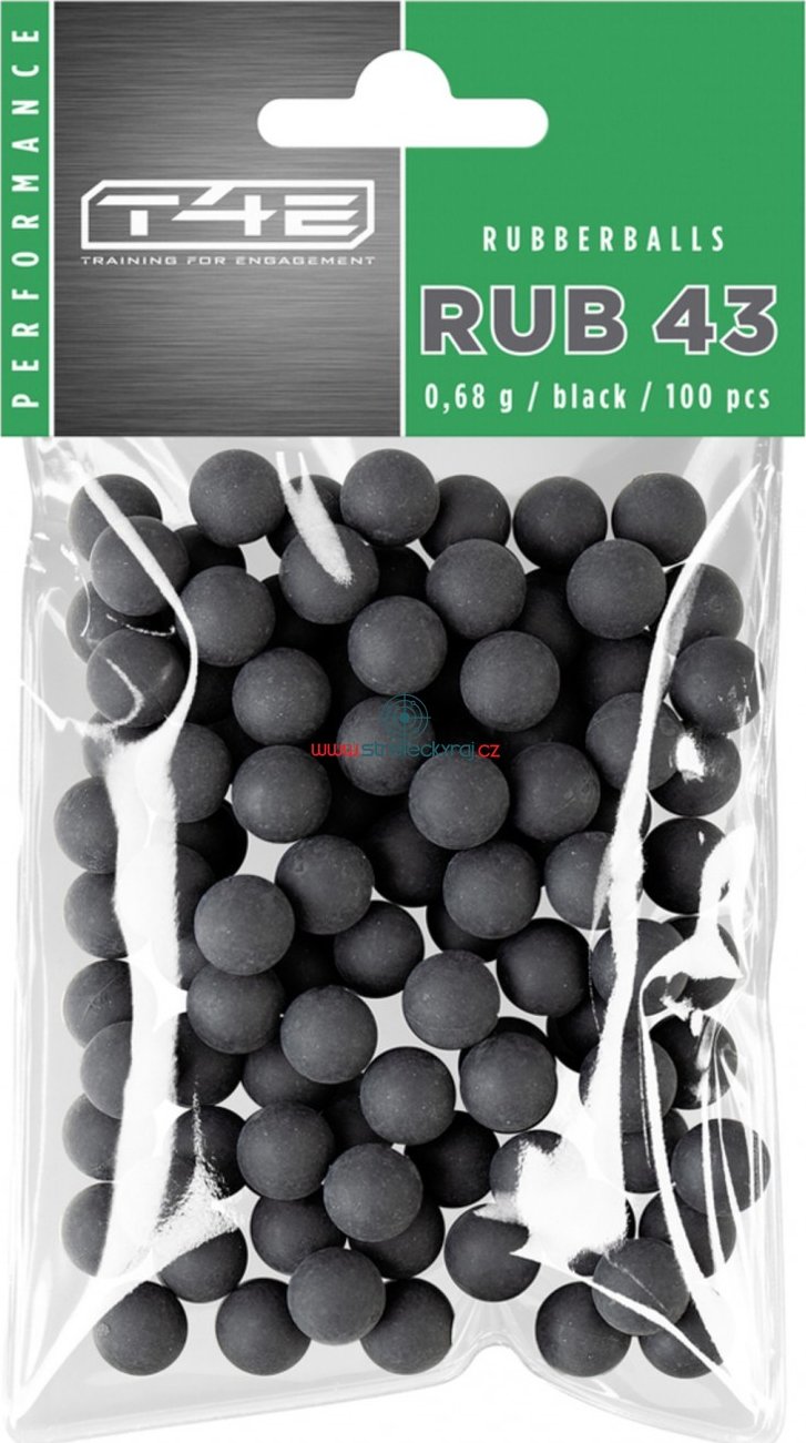 Umarex T4E Rubber Ball RB .43 polymer 0,68 g 100 ks černé od 289 Kč ...