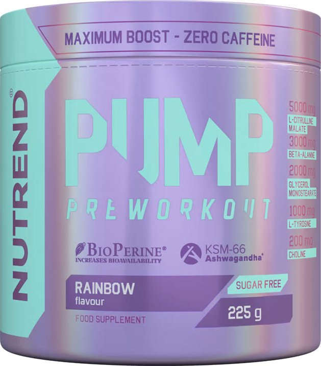 Nutrend Pump Preworkout 225 g, Rainbow od 379 Kč - Zbozi.cz