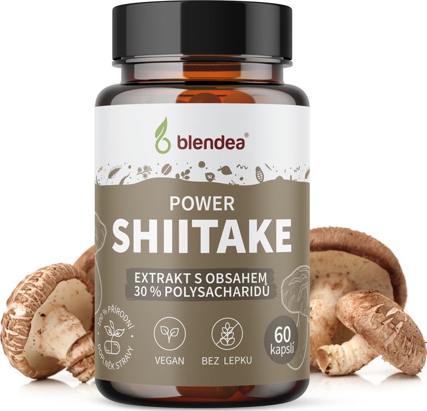 Blendea Shiitake extrakt 500 mg 60 cps. od 259 Kč - Zbozi.cz
