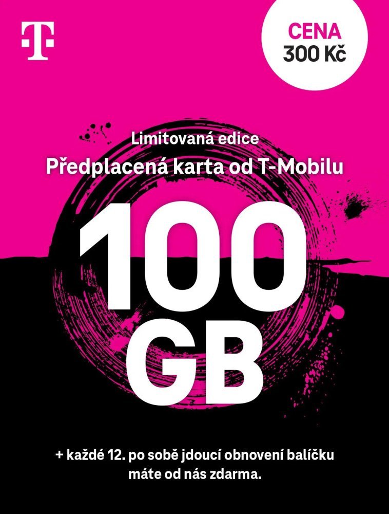 T-Mobile SIM karta Twist Standard s kreditem 300 Kč + 100 GB dat od 290 ...