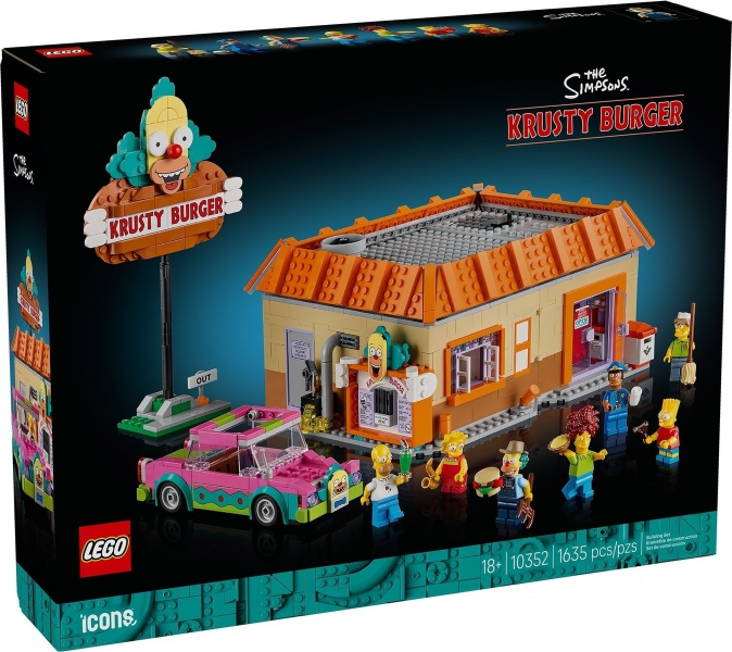 LEGO Icons 10352 The Simpsons Krusty Burger od 4 299 Kč - Zbozi.cz