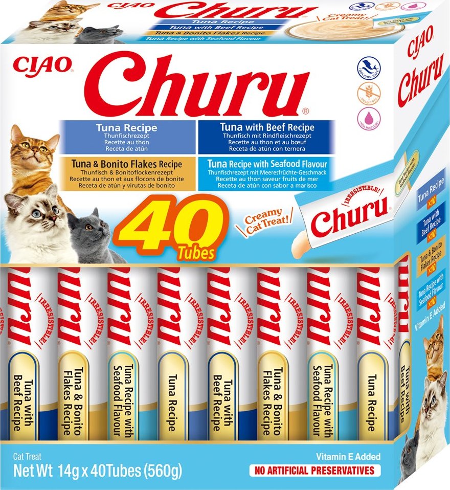 Inaba Churu Variety box Tuna with Seafood 40x 14 g od 328 Kč - Zbozi.cz