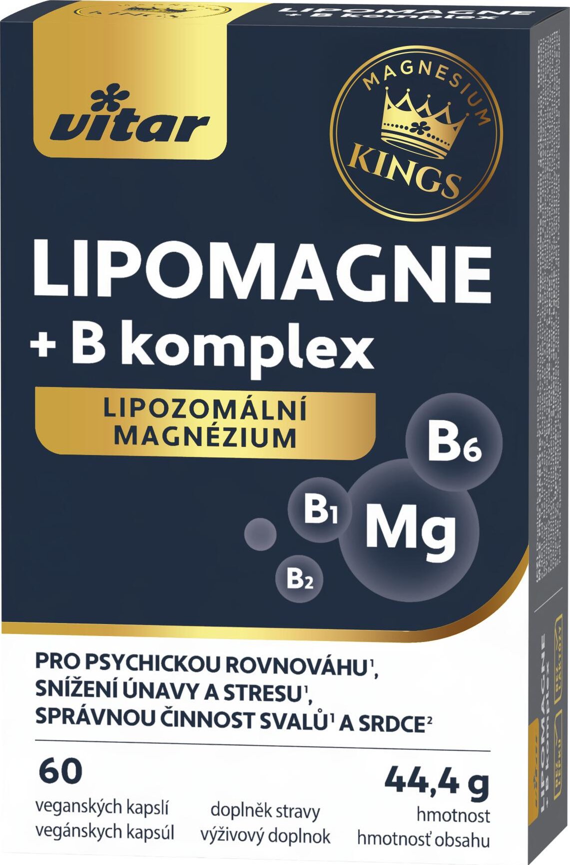 Vitar Kings Lipomagne + B komplex 60 cps. od 233 Kč - Zbozi.cz