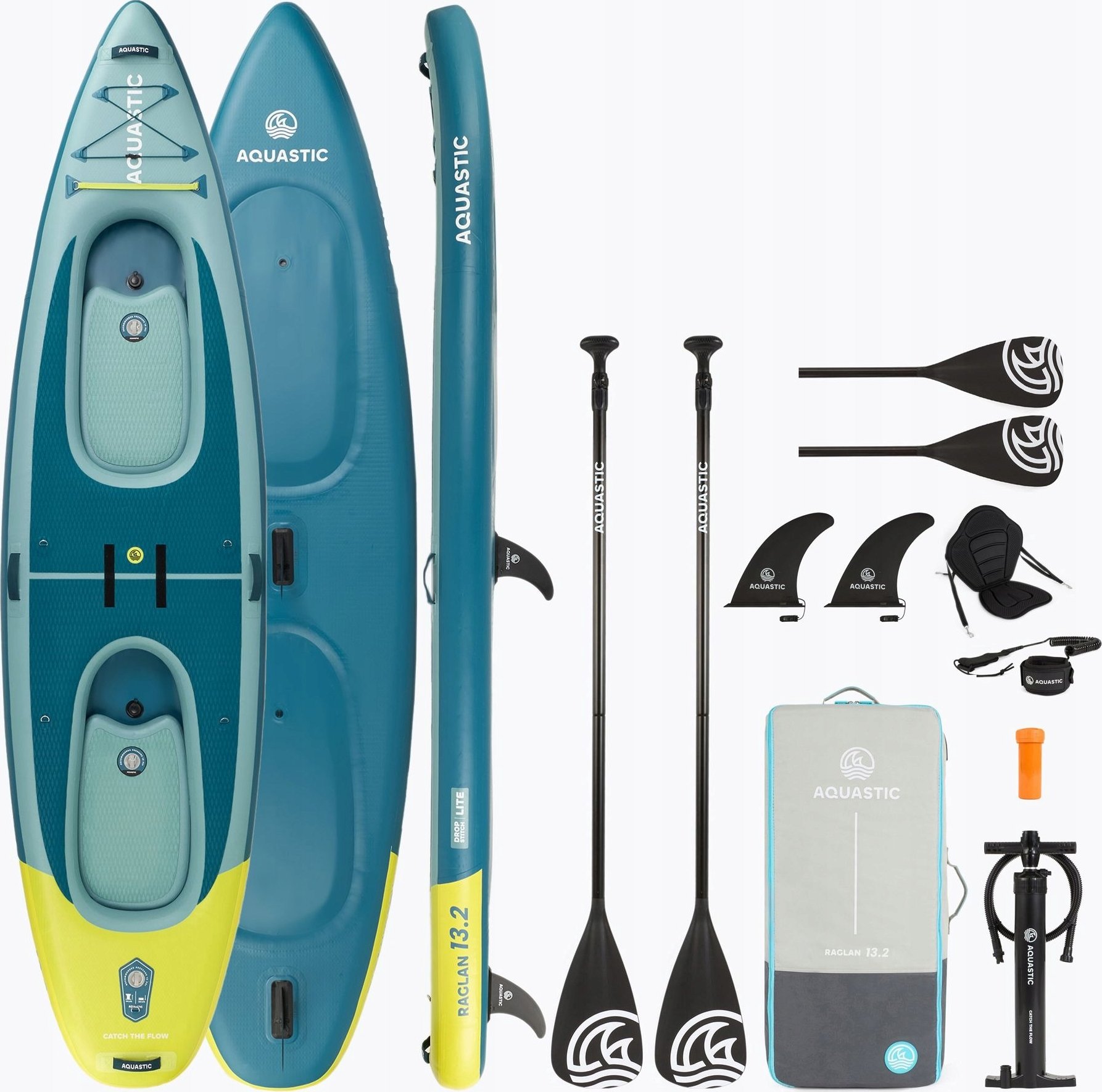 Aquastic Raglan Hybrid 402 cm 2 místa zelený - Zbozi.cz
