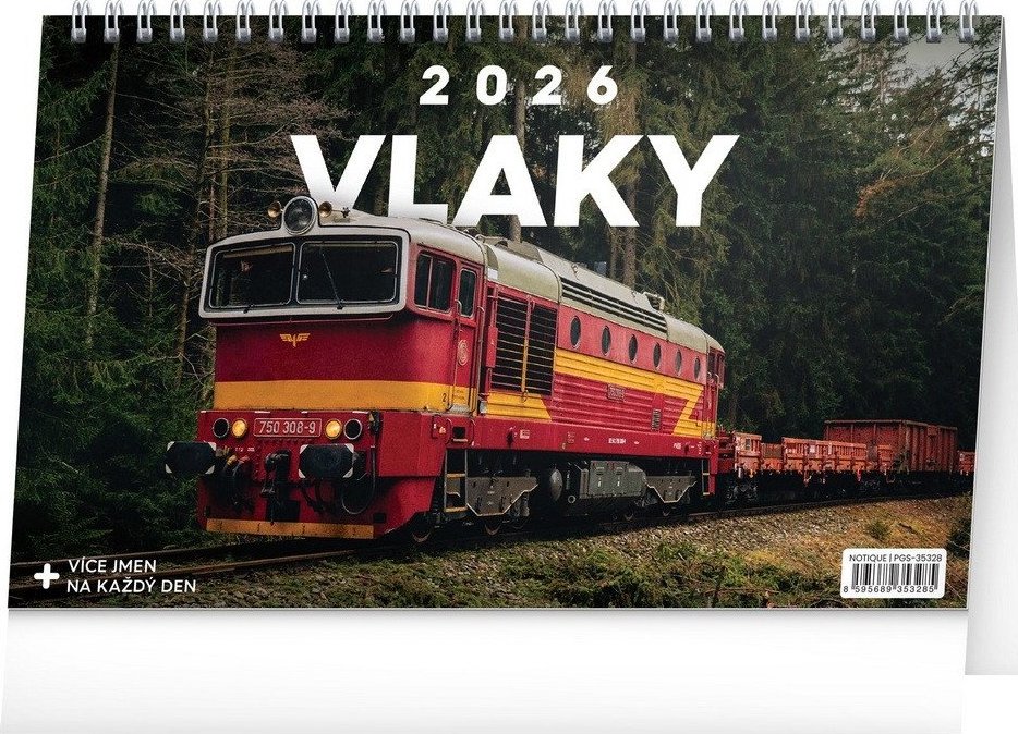 Notique Stolní kalendář Vlaky 2026 od 54 Kč - Zbozi.cz
