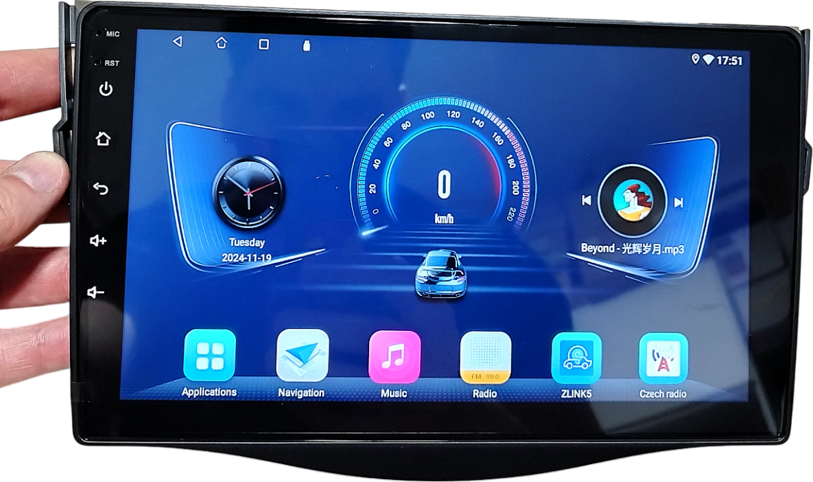Hizpo Autorádio pro Škoda Fabia 2 2007-2014 android černé od 3 791 Kč ...