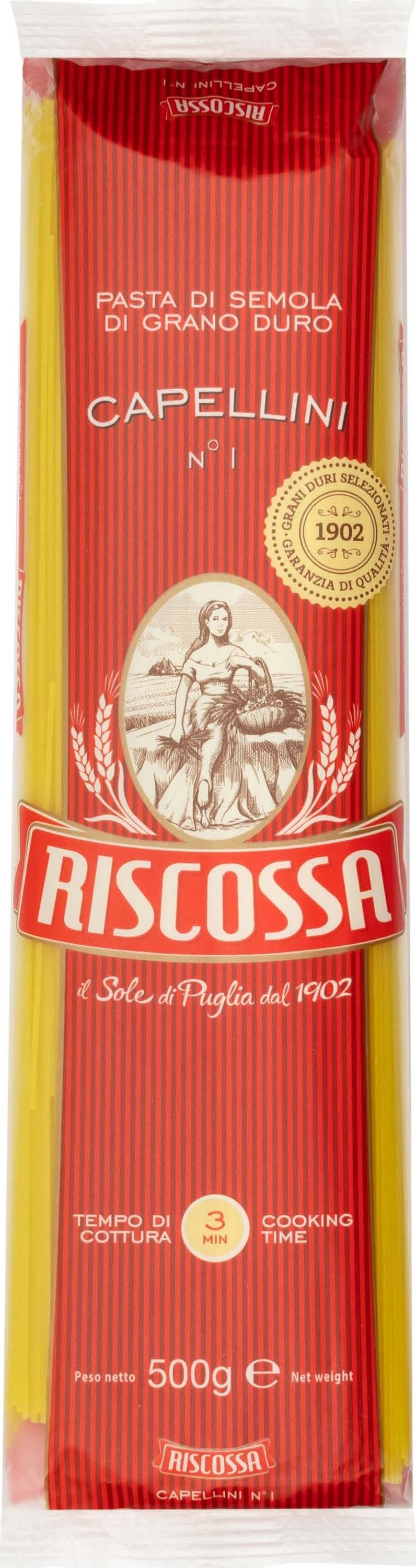 Pastificio Riscossa Capellini 500 g od 30 Kč - Zbozi.cz