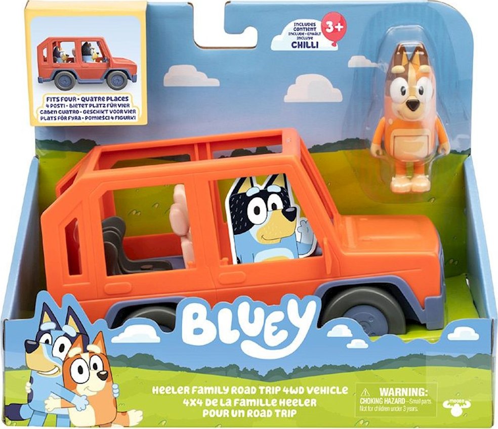 Moose Toys Bluey auto rodiny Heeler + figurka Chilli od 520 Kč - Zbozi.cz