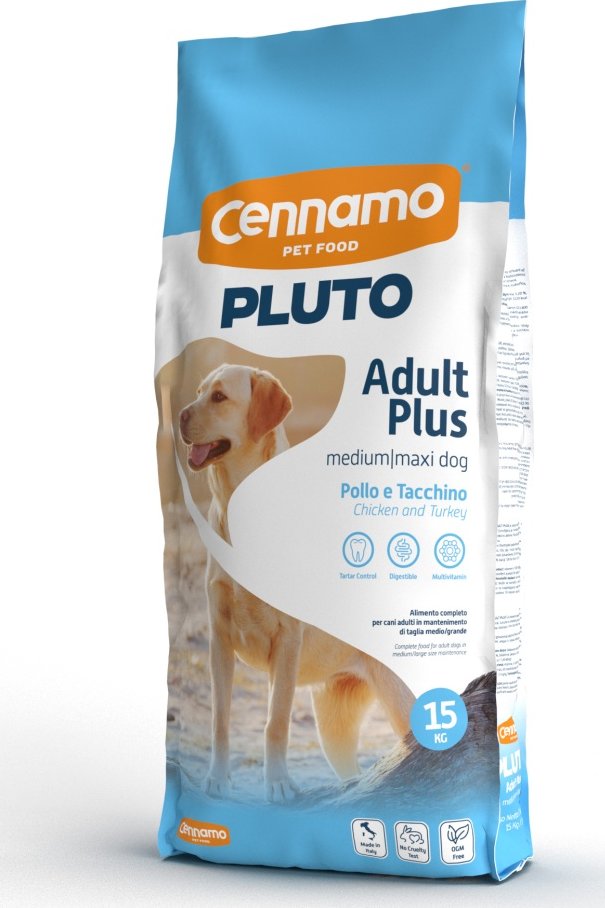 Cennamo Pluto Dog Adult Plus Medium/Maxi, 15 kg od 444 Kč - Zbozi.cz