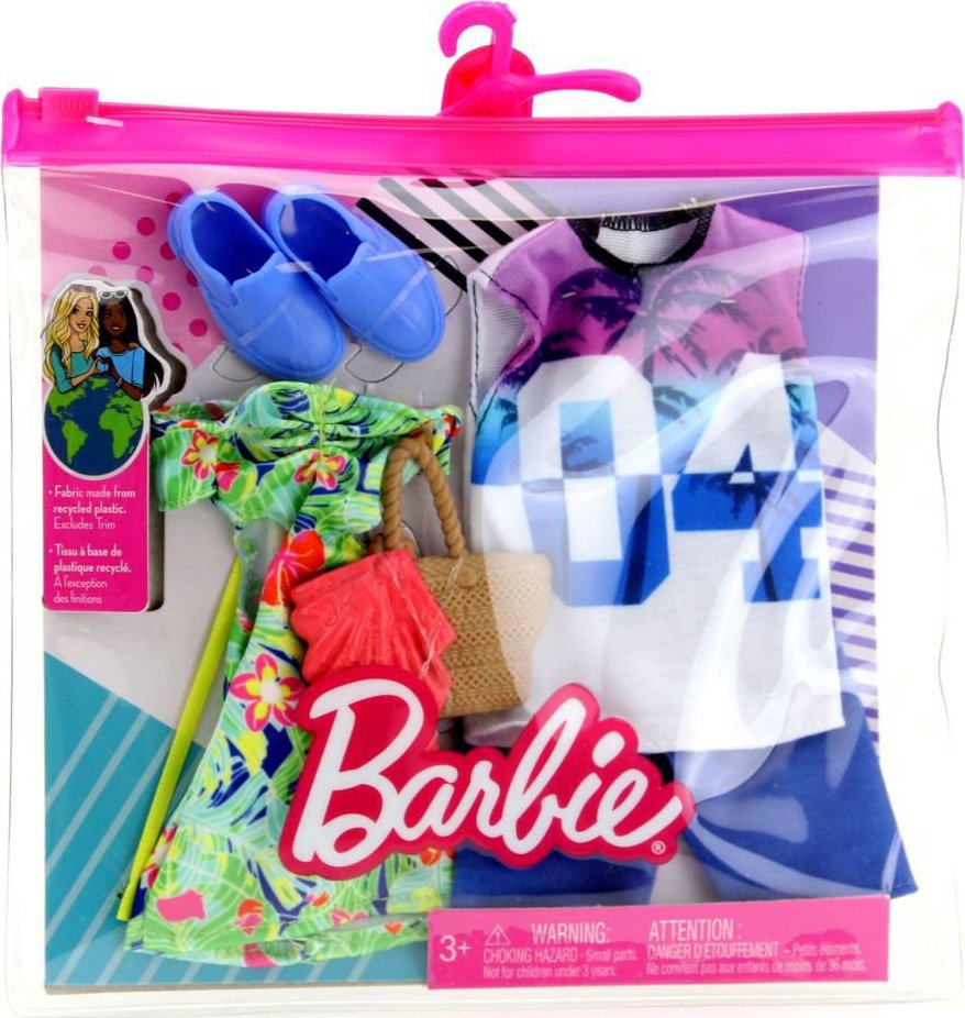 Mattel Barbie HBV72 Oblečky na pláž pro Barbie a Kena od 149 Kč - Zbozi.cz