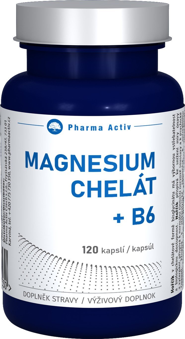 Pharma Activ Magnesium Chelát + B6 120 cps. od 175 Kč - Zbozi.cz