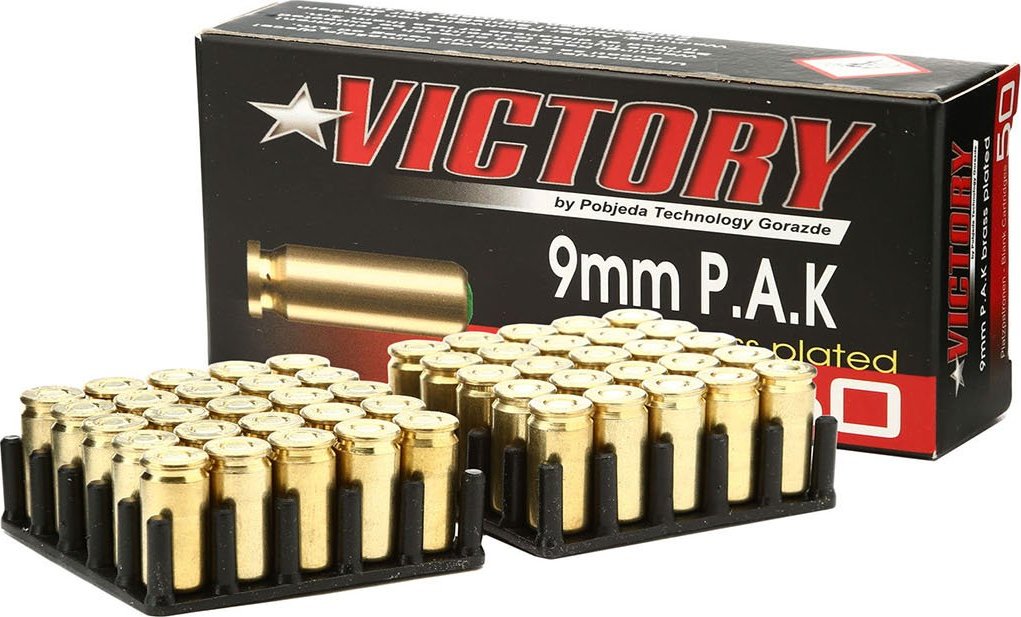 Pobjeda Victory startovací náboje 9 mm P.A.K 50 ks od 339 Kč - Zbozi.cz