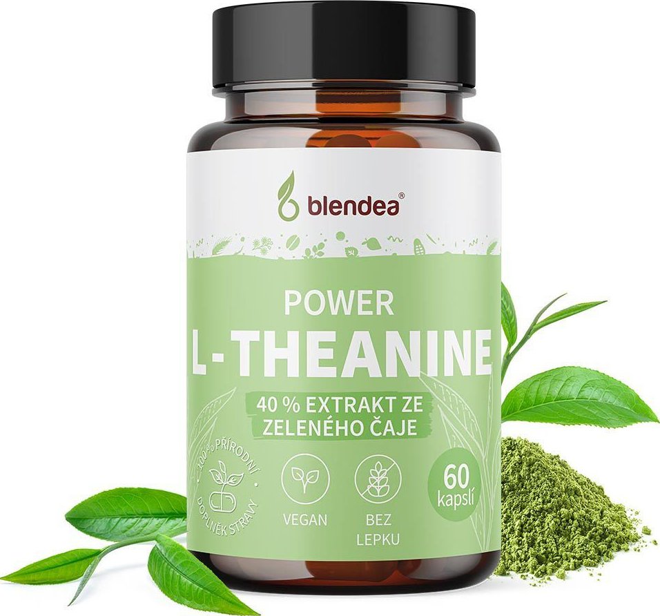 Blendea Power L-Theanine extrakt ze zeleného čaje 60 cps. od 217 Kč ...