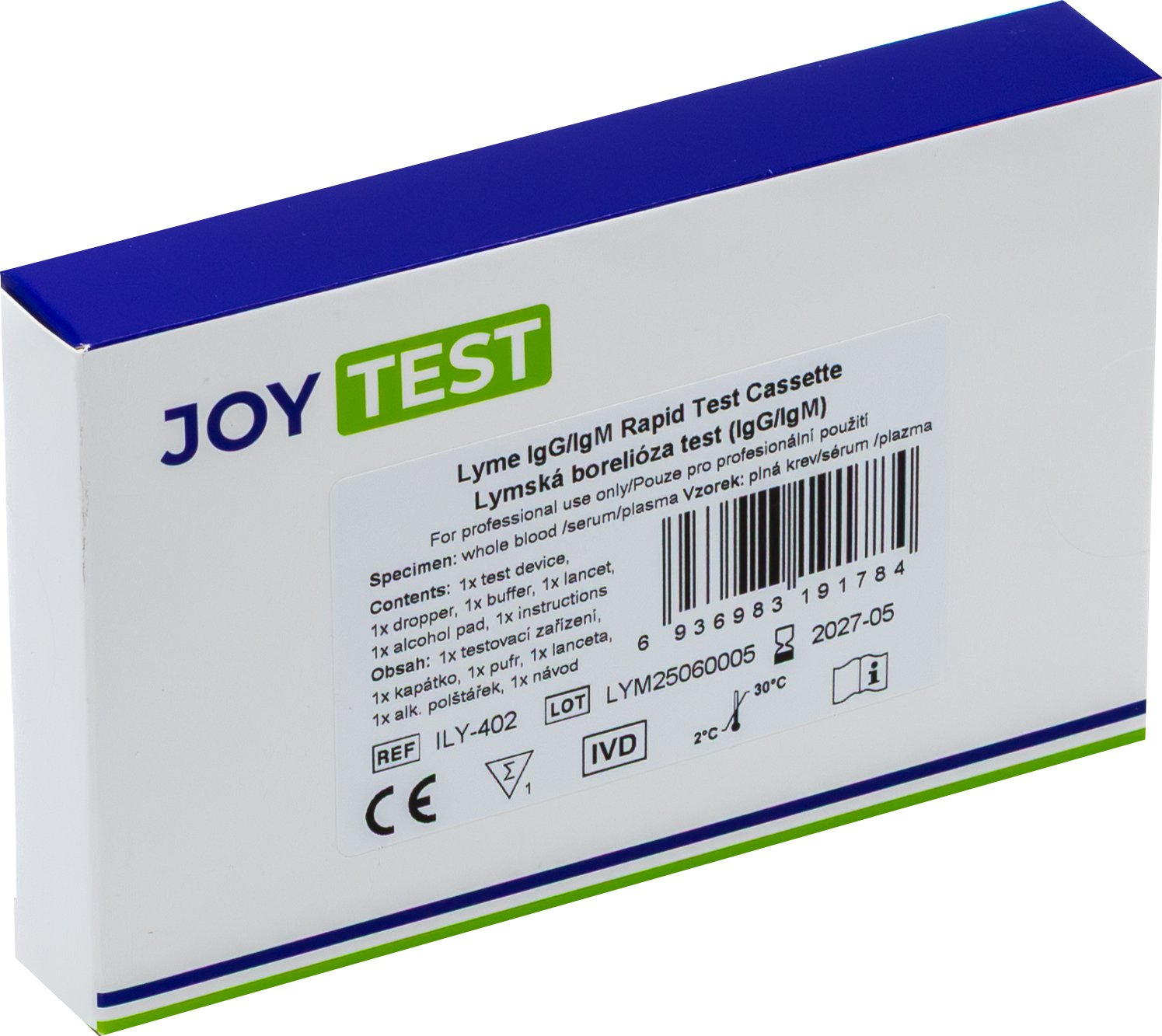 Recenze JOYTEST Lymská borelióza test (IgG/lgM) 1 ks - Zbozi.cz