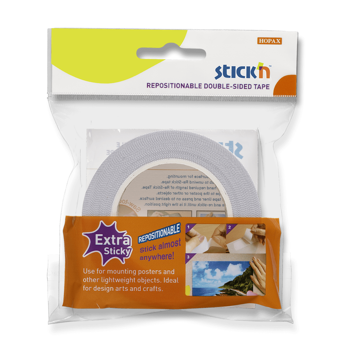 Stick´n Hopax lepicí oboustranná páska snímatelná 12 mm x 12 m od 69 Kč ...