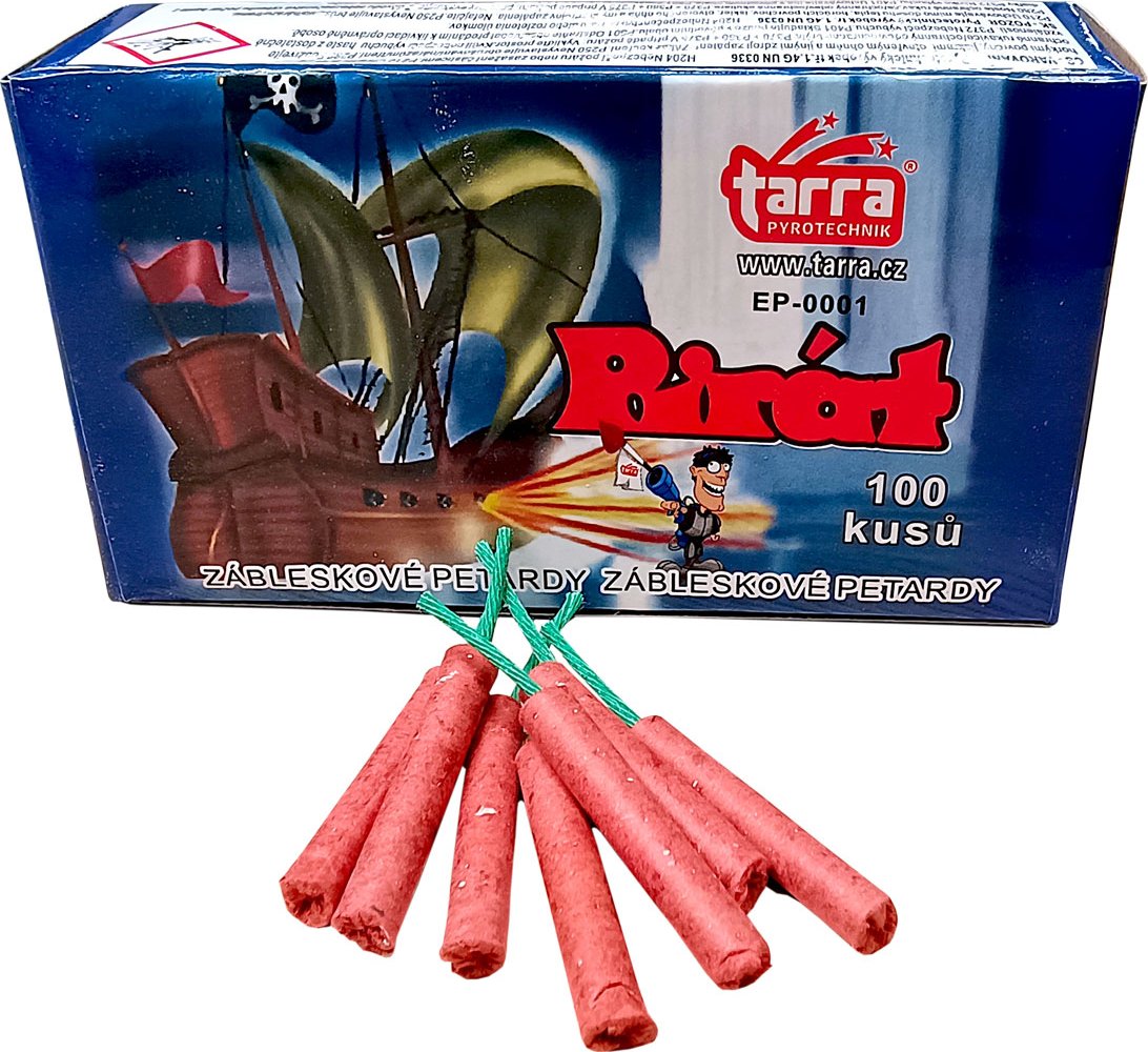Tarra Pyrotechnik Petardy Pirát mini 100 ks od 49 Kč - Zbozi.cz