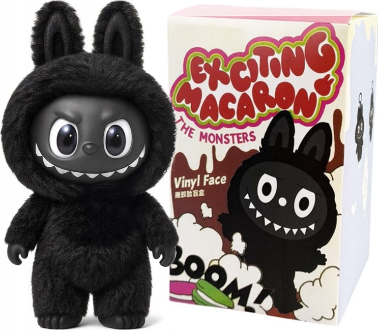 Figurka ve stylu Labubu Exciting Macaron Black 17 cm Blind Box od 169 ...