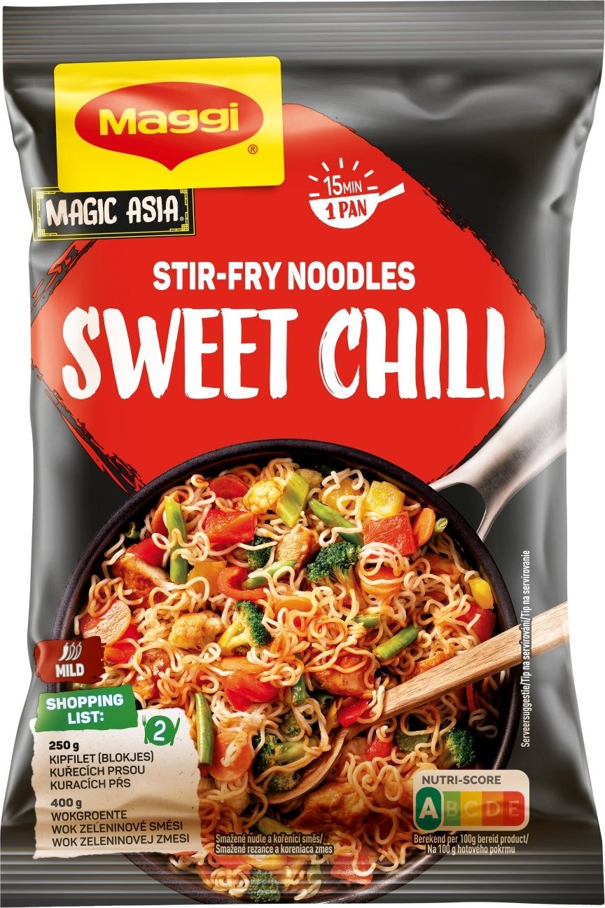 Maggi Nudle z pánve 185 g kuře se Sweet Chili od 56 Kč - Zbozi.cz