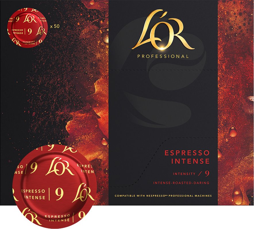 L‘OR Nespresso Professional Espresso Intense 50 ks od 353 Kč - Zbozi.cz
