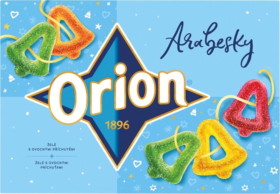 ORION Čokoláda Arabesky zvonečky želé 180 g - Zbozi.cz