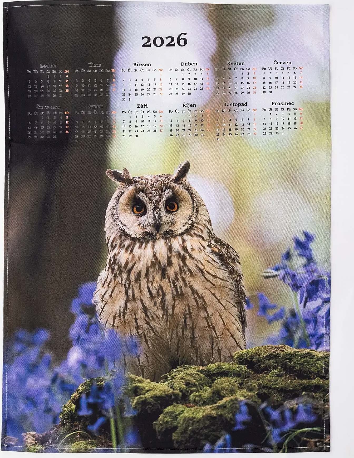 Matějovský Nástěnný textilní kalendář 2026 50 x 70 cm sova od 159 Kč - Zbozi.cz