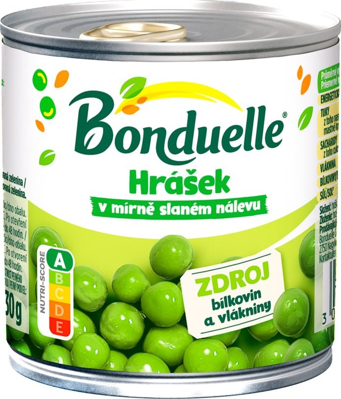 Bonduelle Hrášek v mírně slaném nálevu 212 ml od 32 Kč - Zbozi.cz