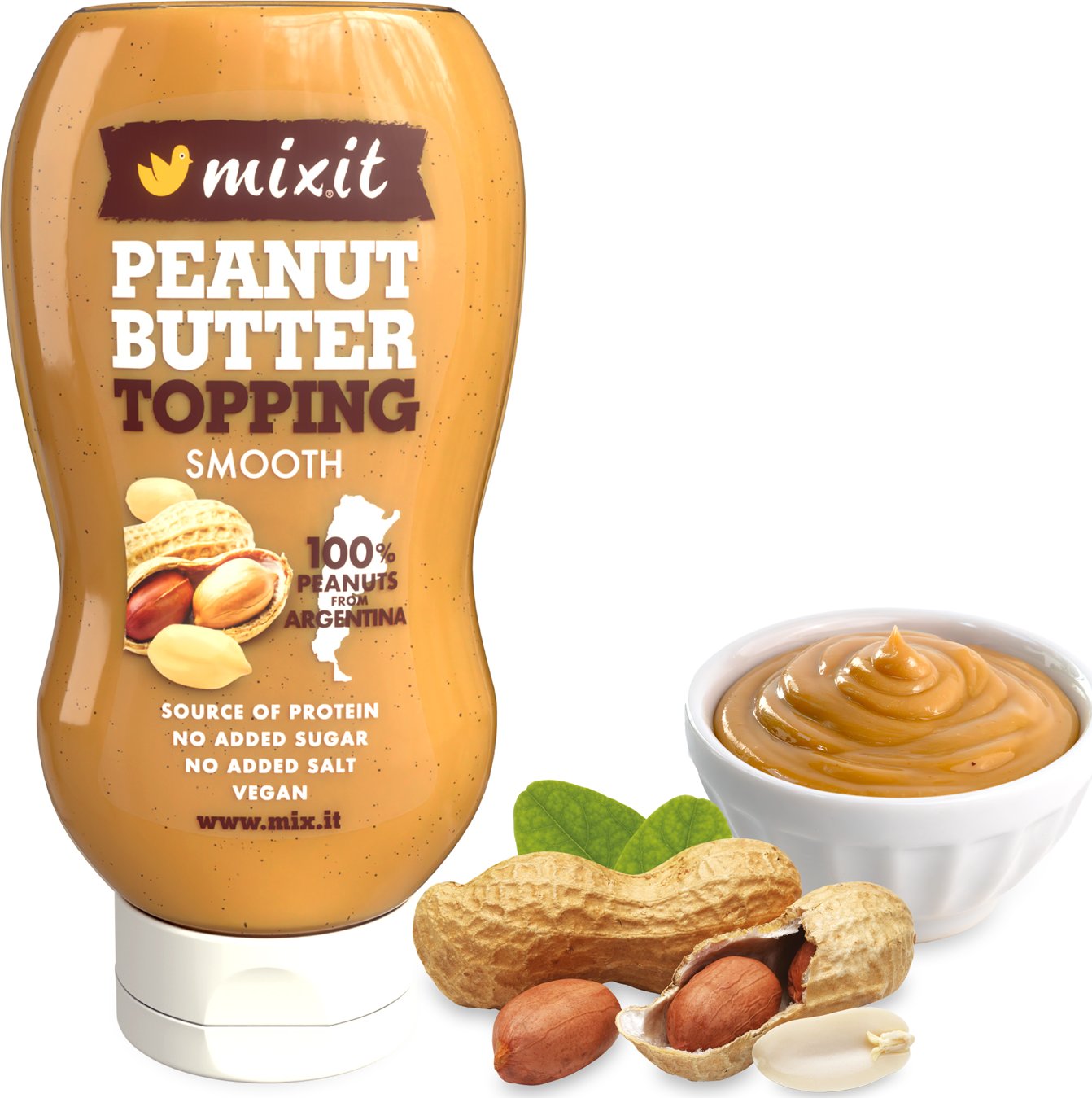 Recenze Mixit Peanut Butter Topping Smooth 500 g - Zbozi.cz