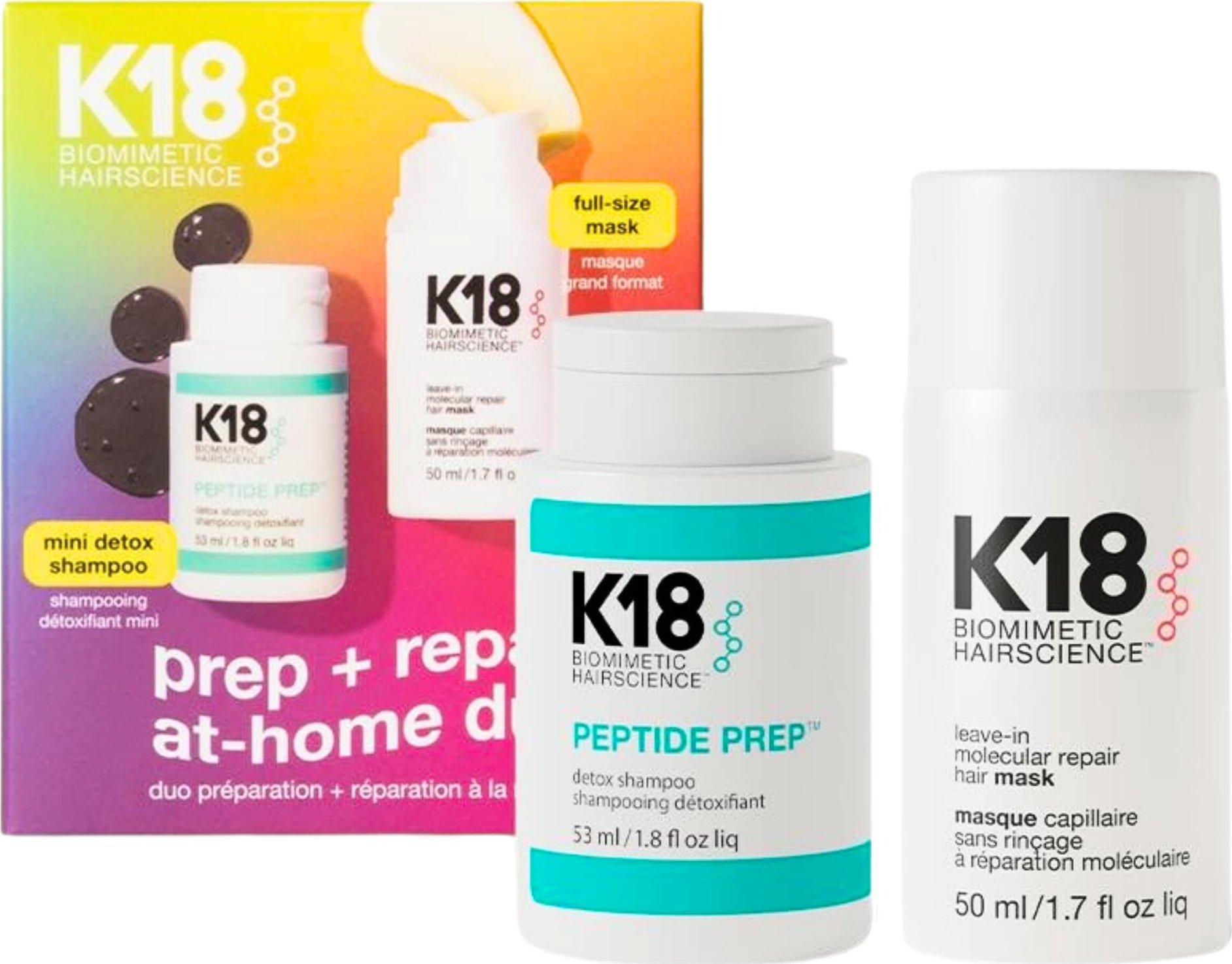 K18 Hair Prep + Repair At-Home Duo od 1 390 Kč - Zbozi.cz