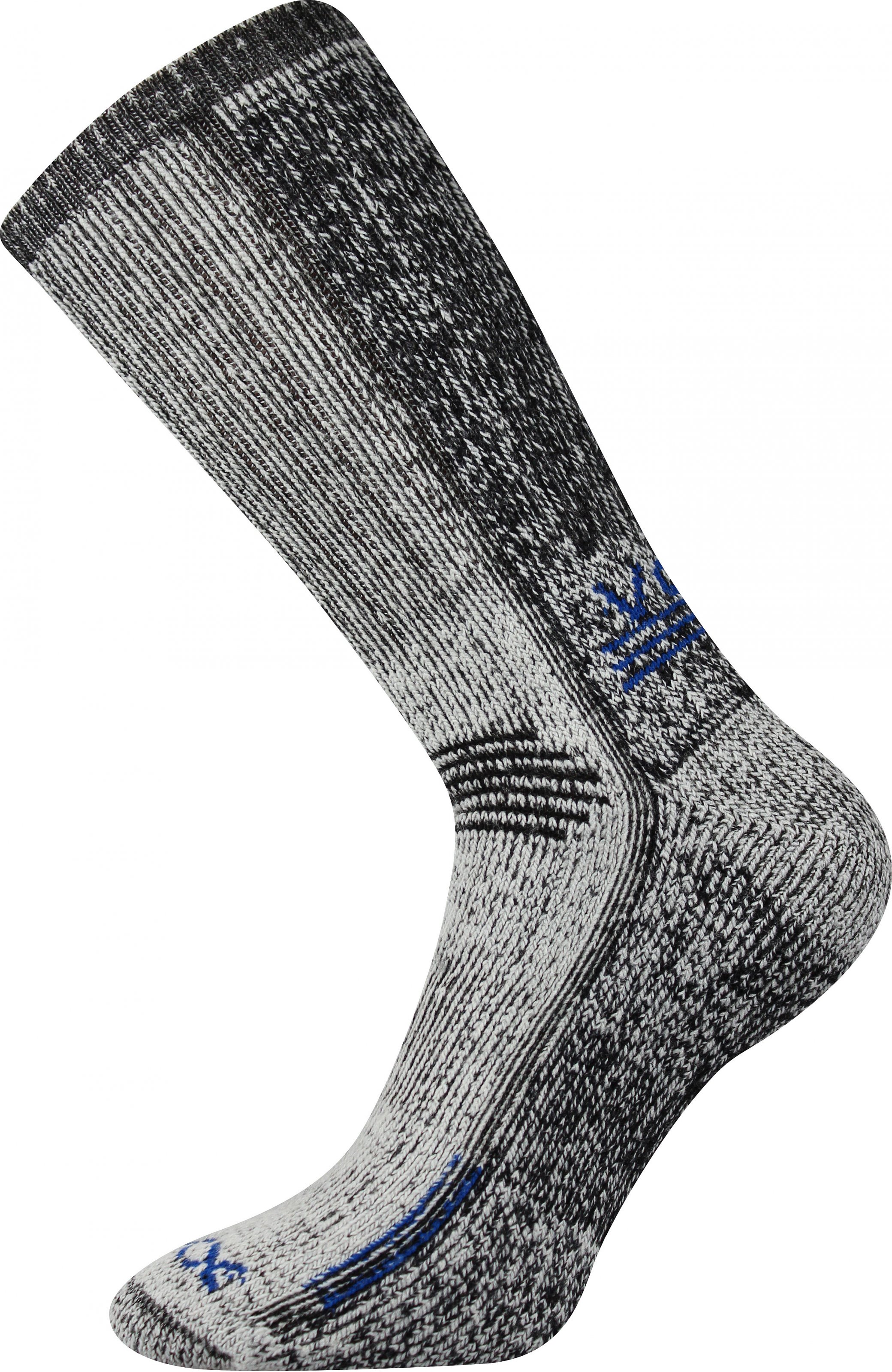 VoXX Orbit ponožky merino šedé melé/modré, 43-46 od 173 Kč - Zbozi.cz
