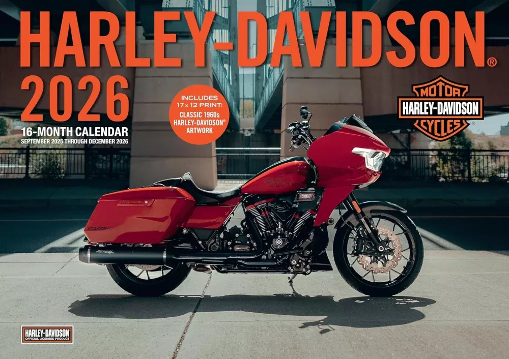 Motorbooks International Nástěnný kalendář Harley-Davidson 2026 - Zbozi.cz