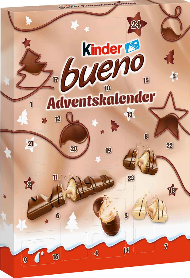Kinder Bueno Mini a vajíčka adventní kalendář 181 g - Zbozi.cz