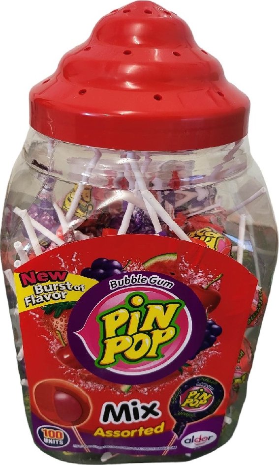 Aldor Pin Pop Mix lízátka se žvýkačkou 100 ks od 2,82 Kč - Zbozi.cz