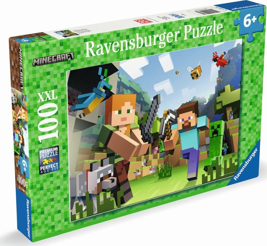 Recenze Ravensburger Minecraft Steve, Alex a Denis XXL 100 dílků - Zbozi.cz