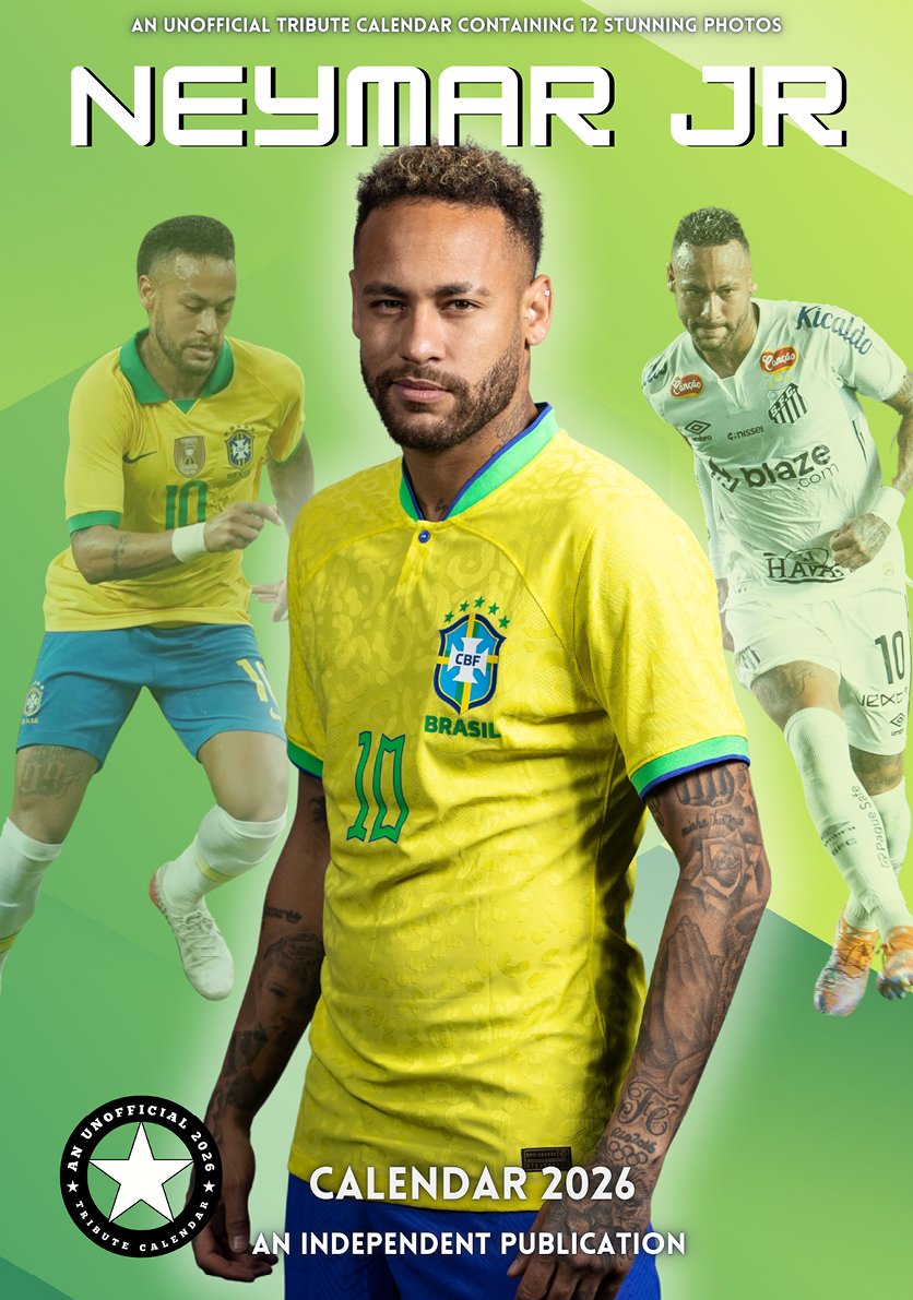 Recenze Dream International Nástěnný kalednář Neymar Jr 2026 - Zbozi.cz