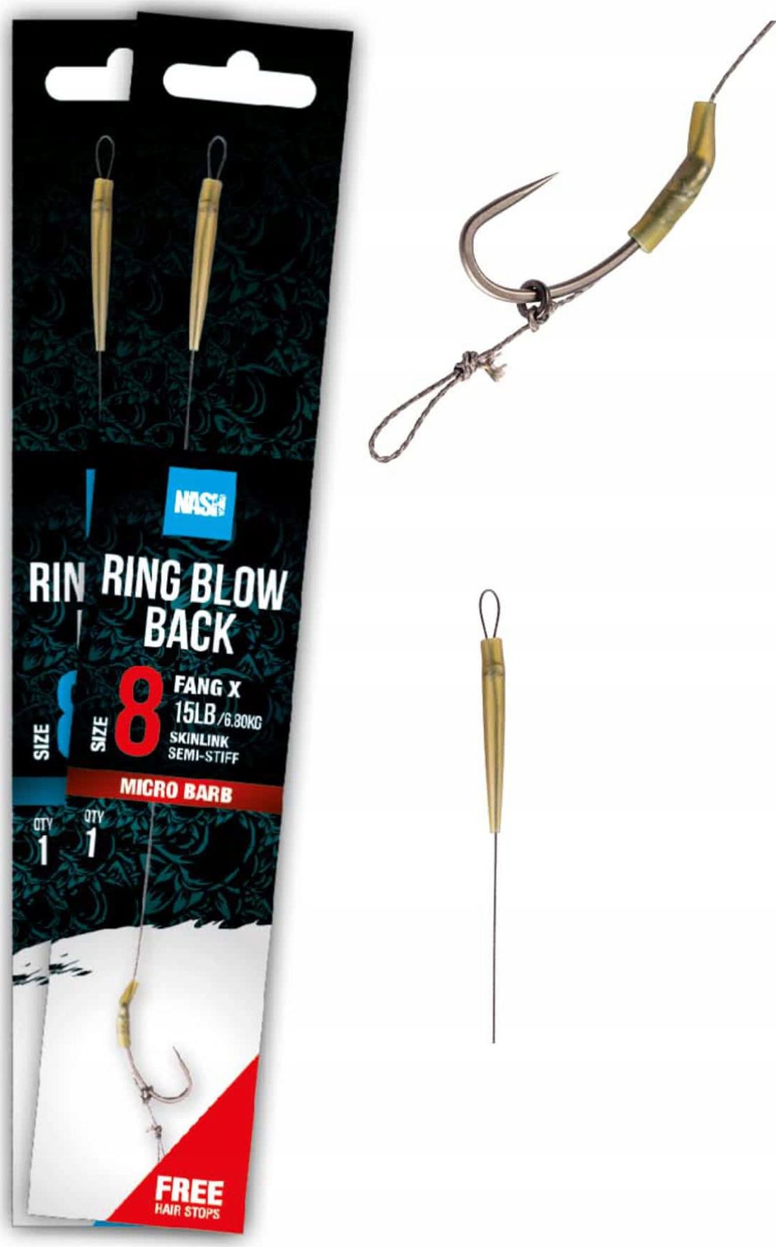 Nash Tackle Ring Blow Back Rig Barbed 4 od 65 Kč - Zbozi.cz