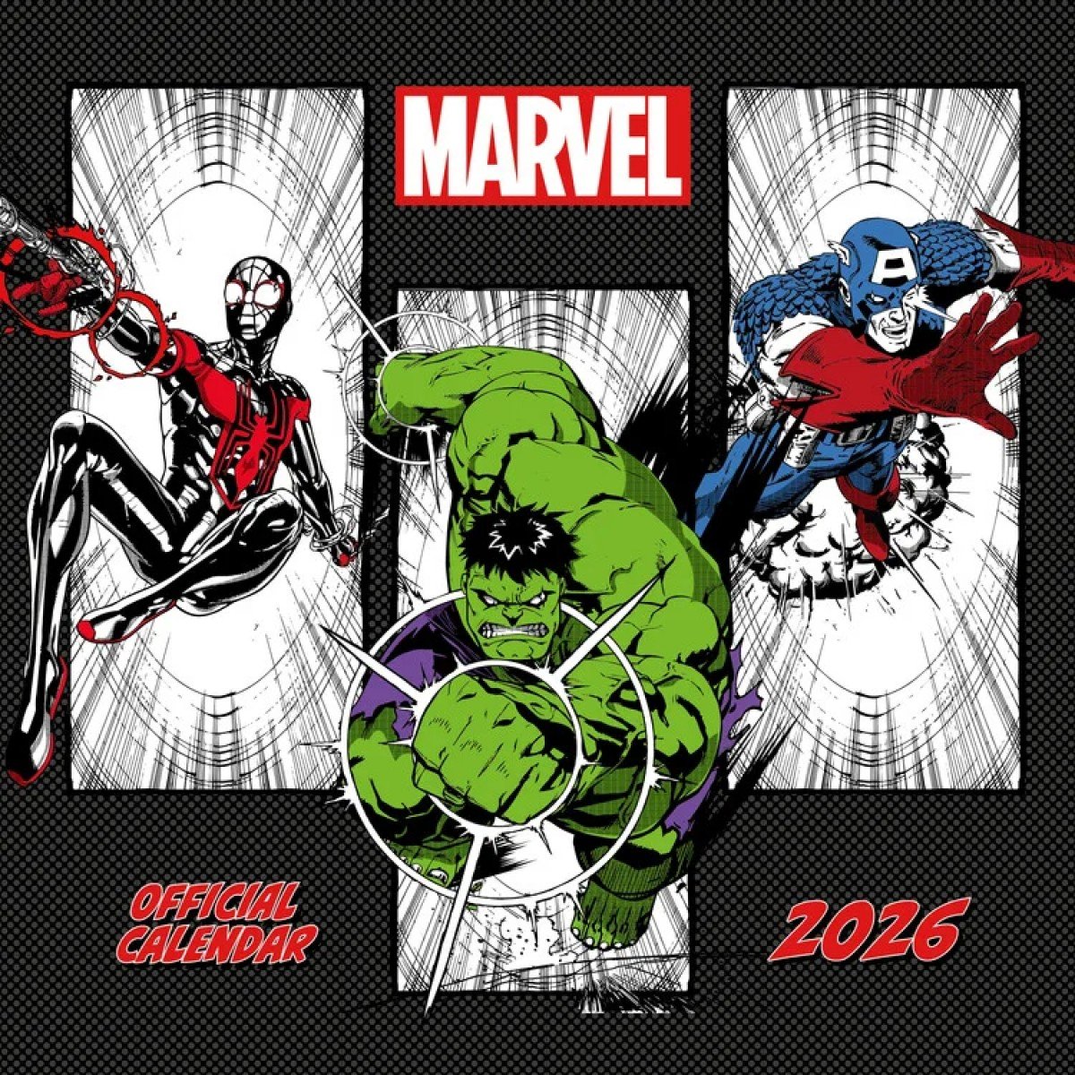 Multiland Nástěnný kalendář Marvel Comics Square 2026 + plakát od 39 Kč ...