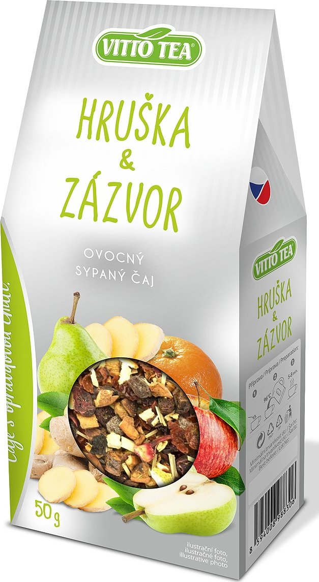 Vitto Tea Sypaný čaj hruška a zázvor 50 g od 47 Kč - Zbozi.cz