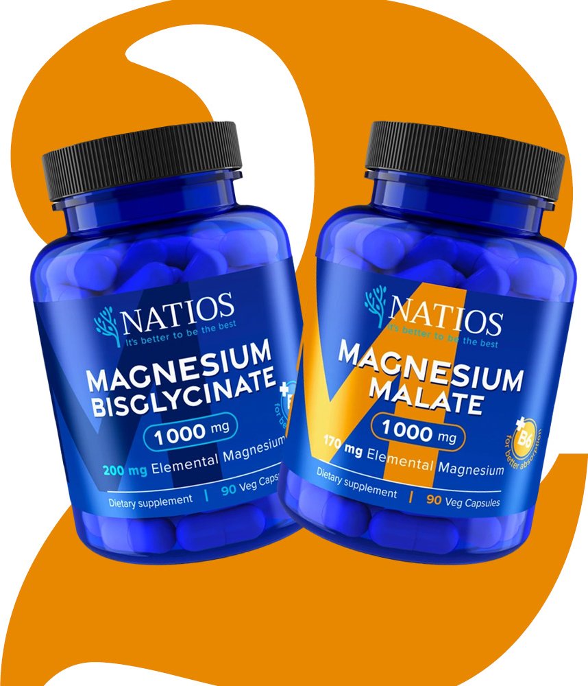 Natios Magnesium Bisglycinate + Magnesium Malate + B6 2x 90 cps. od 759 ...