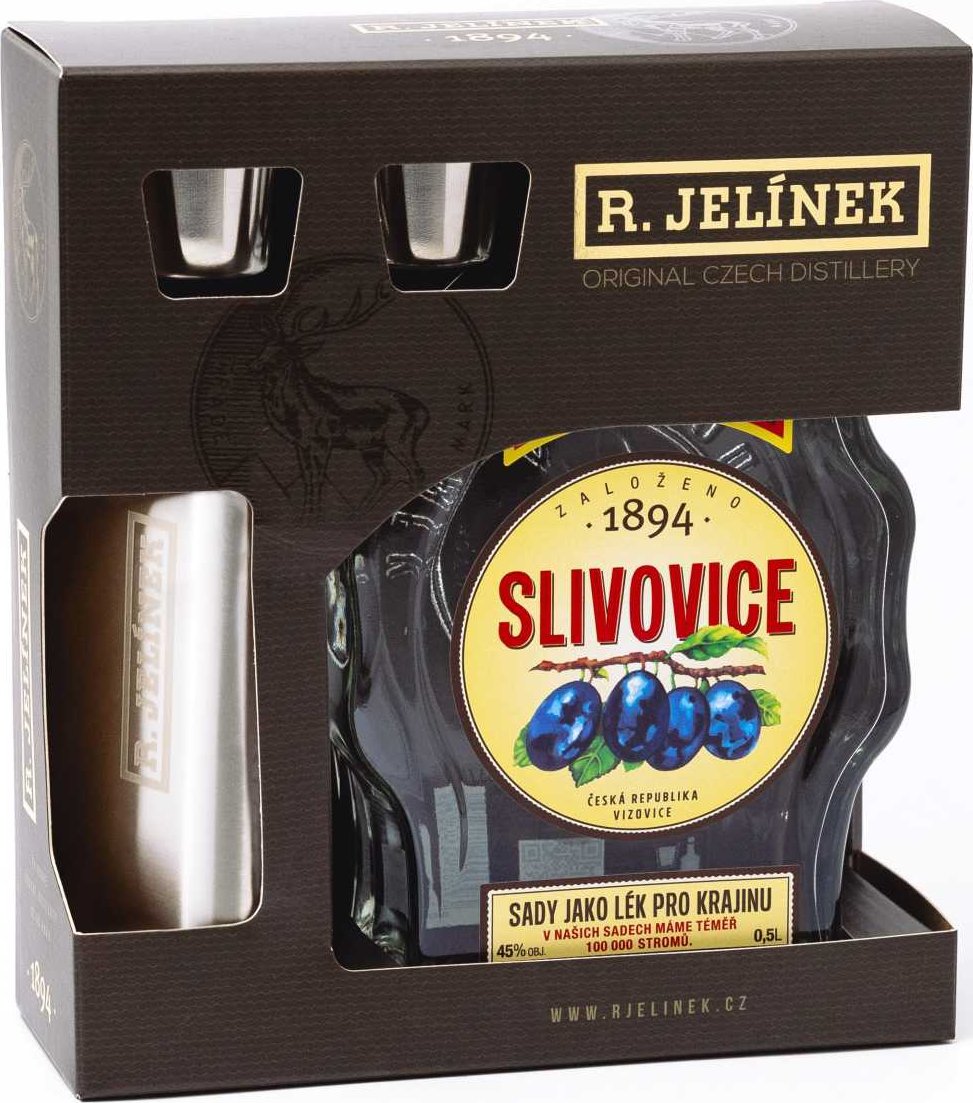 Rudolf Jelínek Slivovice bílá 45 % - Zbozi.cz