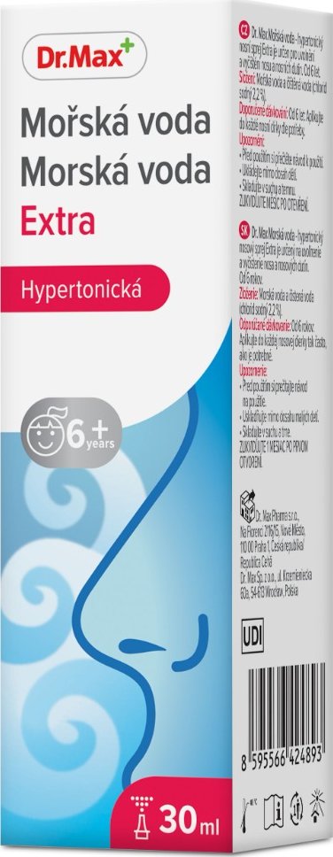 Dr. Max Mořská voda Extra hypertonická 6+ 30 ml od 99 Kč - Zbozi.cz